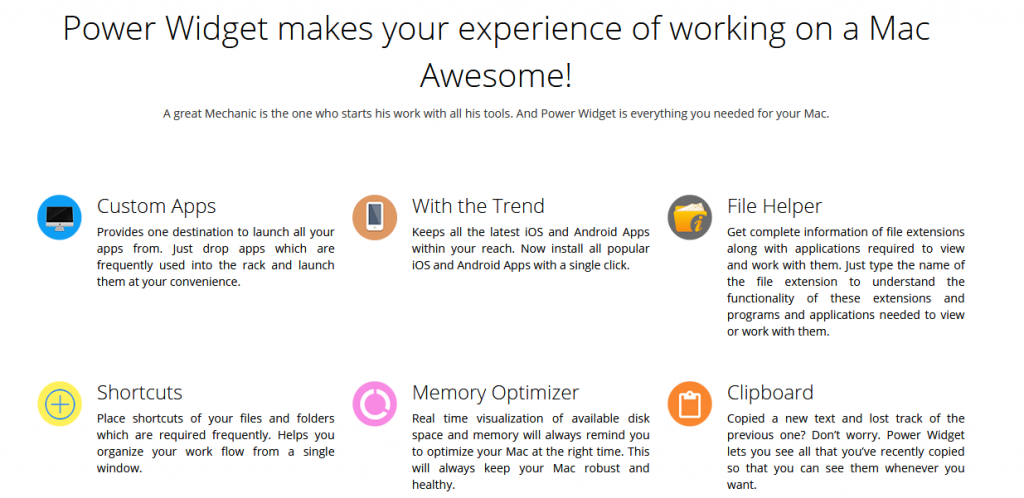 Power Widgets App For Mac - Reduce Memory Usage